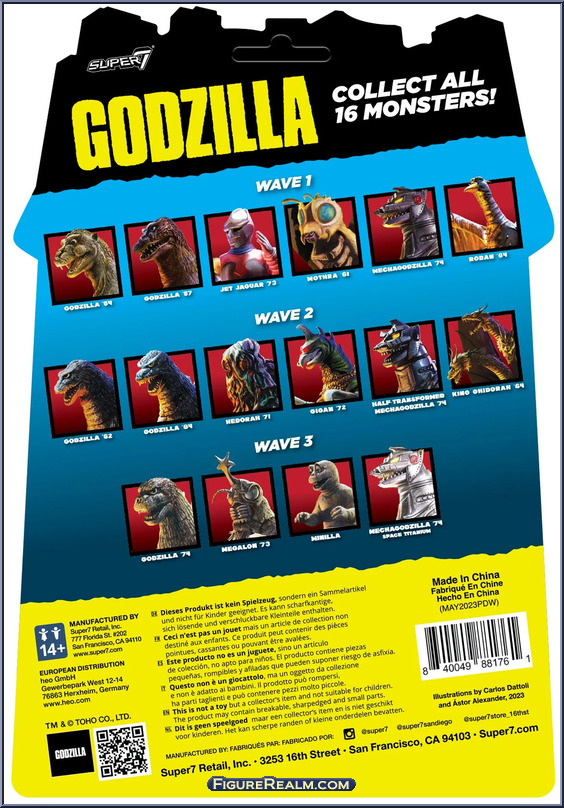 Rodan (Toy Recolor) - Godzilla - ReAction Figures - Super7 Action Figure