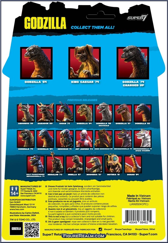 Skeleton Godzilla (Toho) - Godzilla - ReAction Figures - Super7 Action ...