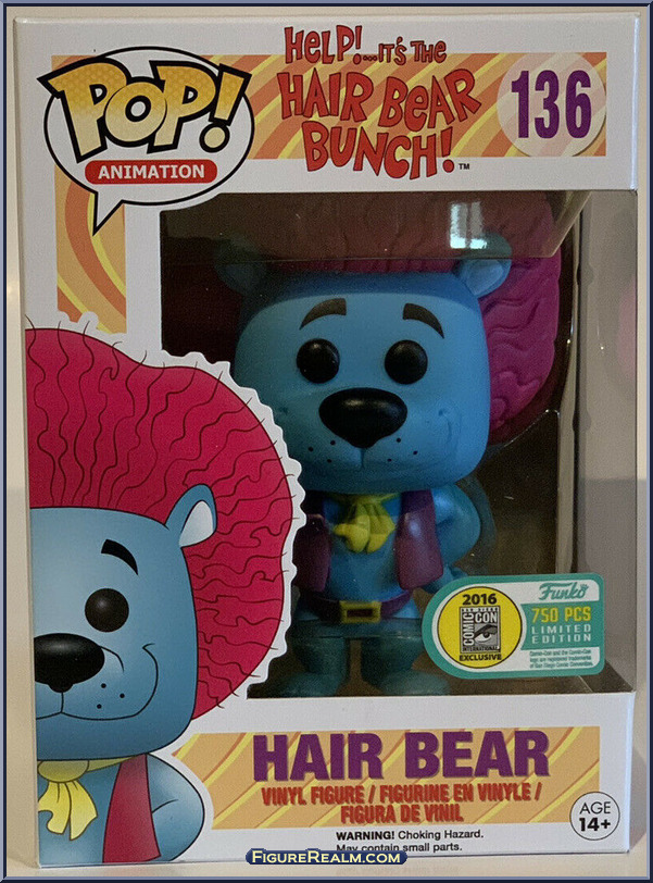 Hair Bear (Blue / Pink Hair) - Hair Bear Bunch - Pop! Vinyl Figures ...