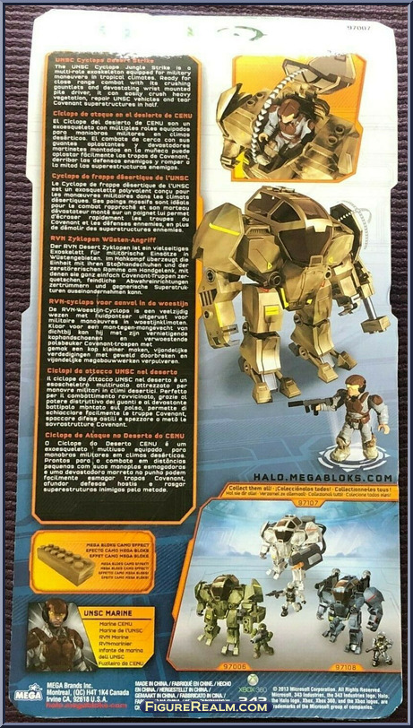 UNSC Cyclops Desert Strike - Halo - Sets - Mega Bloks Action Figure