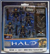 UNSC Silver Combat Unit - Halo - Sets - Mega Bloks Action Figure