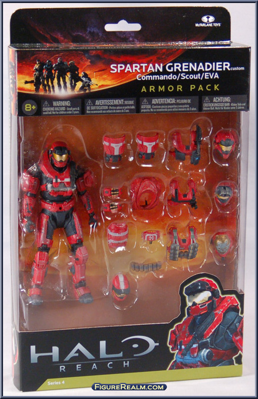 Grenadier Armor Pack (Red) - Halo Reach - Series 4 - Armor Packs ...