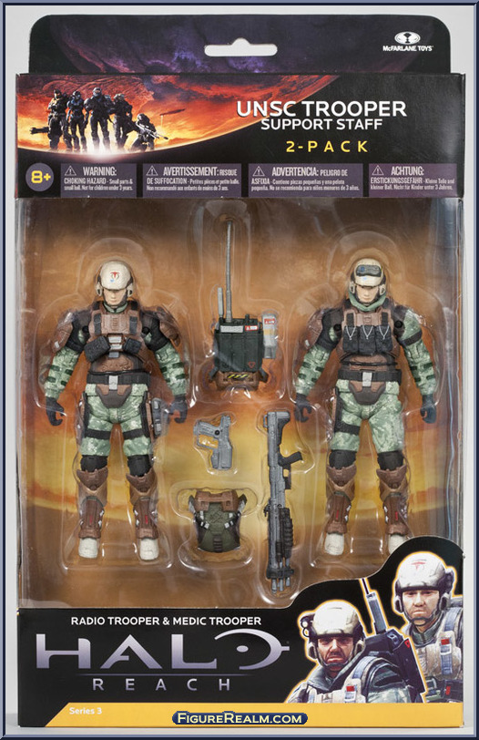 UNSC Trooper Support Staff - Halo Reach - Series 3 - 2-Packs ...
