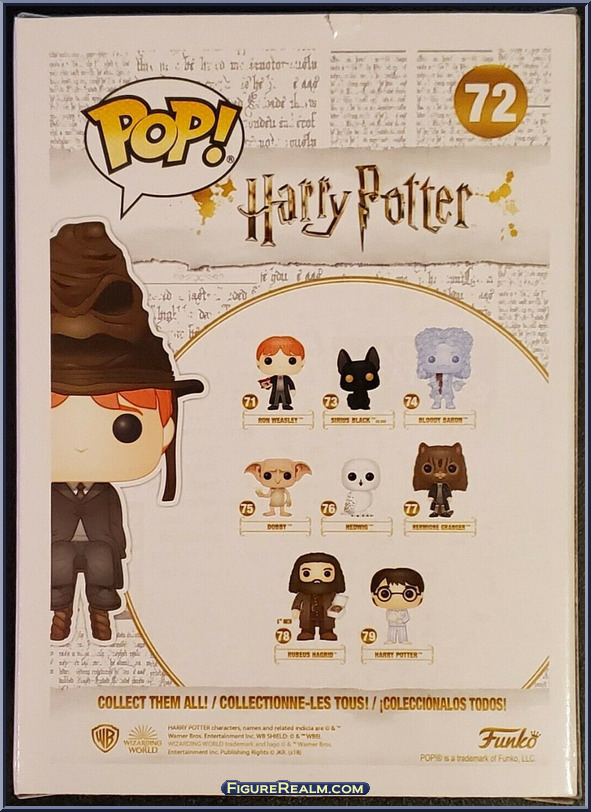 Ron Weasley (Sorting Hat) - Harry Potter - Pop! Vinyl Figures - Funko ...