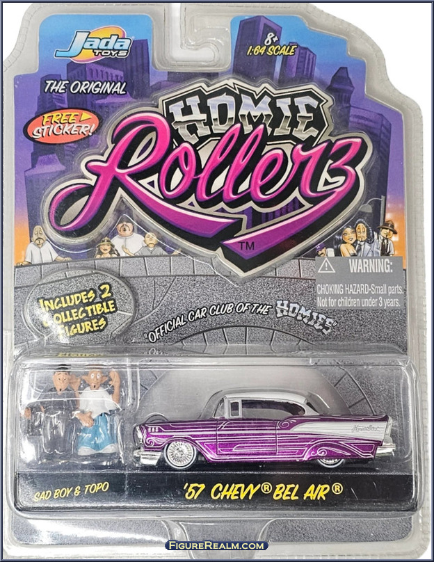 '57 Chevy Bel Air (Sad Boy & Topo) - Homies - Homie Rollerz - Jada Toys ...