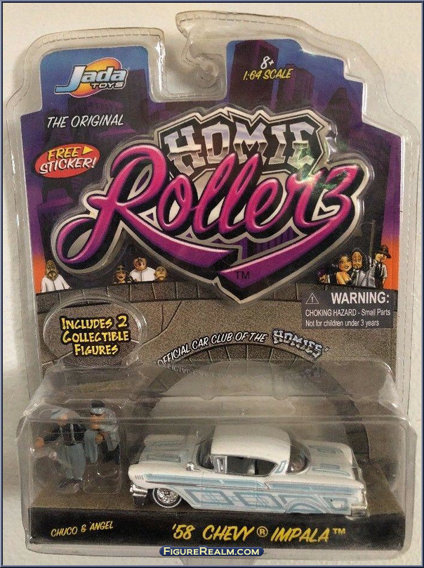 '58 Chevy Impala (Chuco & Angel) (White) - Homies - Homie Rollerz ...