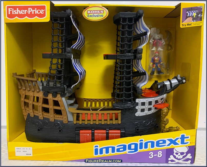 Pirate Brig Ship - Imaginext - Basic Series - Fisher-Price Action Figure