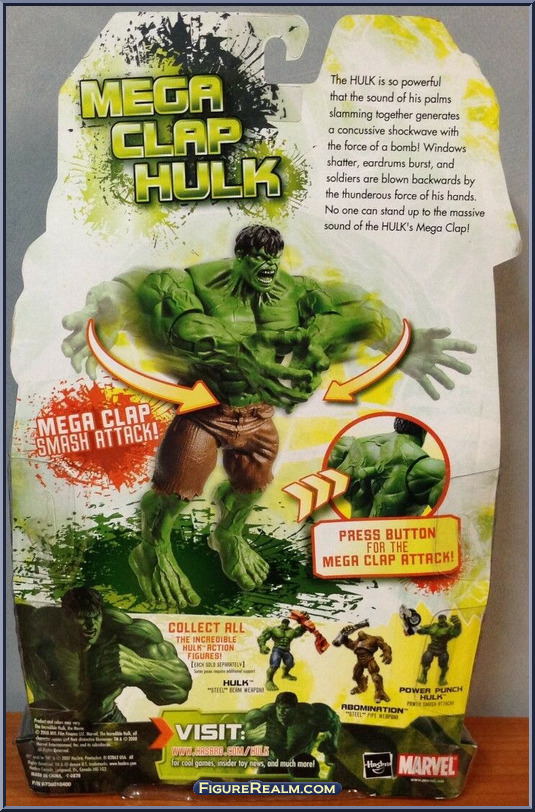 Hulk (Mega Clap) - Incredible Hulk - Movie - Basic Series - Hasbro ...