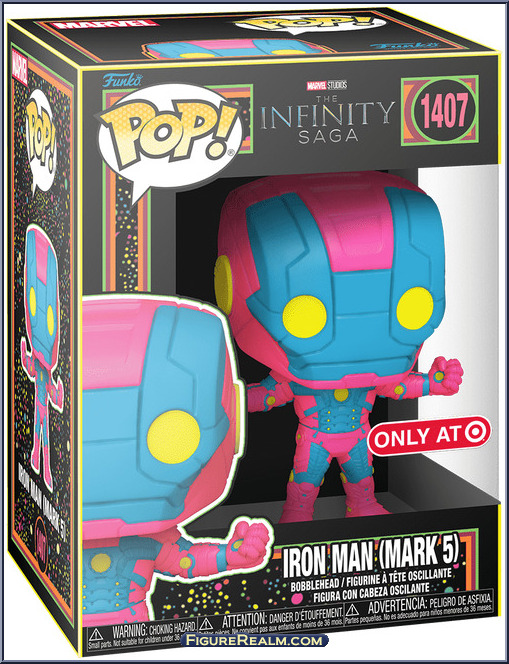 Iron Man (Mark 5) (Blacklight) - Infinity Saga - Pop! Vinyl Figures ...