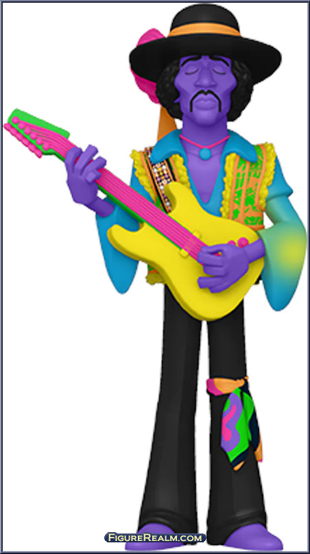 Jimi Hendrix (Black Light) - Jimi Hendrix - Vinyl Gold - 5" Scale ...