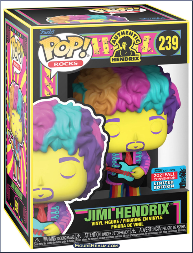 Jimi Hendrix (Black Light / Yellow Face) - Jimi Hendrix - Pop! Vinyl ...
