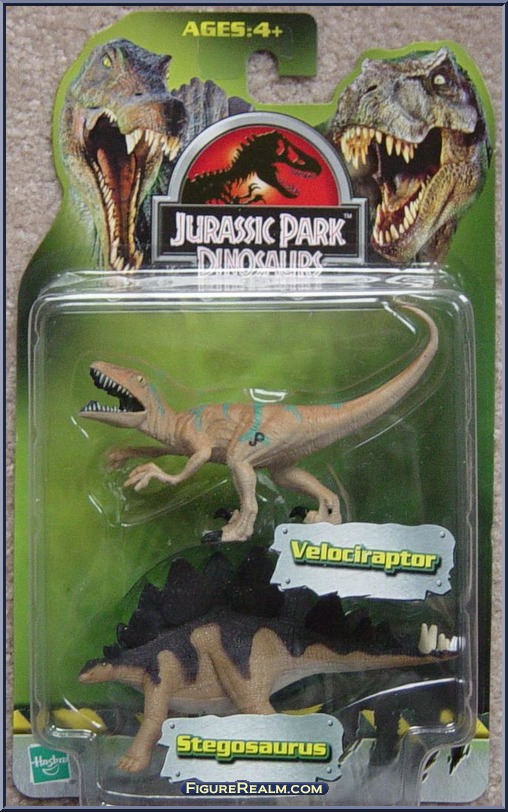 Velociraptor (Tan) / Stegosaurus (Tan) - Jurassic Park Dinosaurs (2004 ...