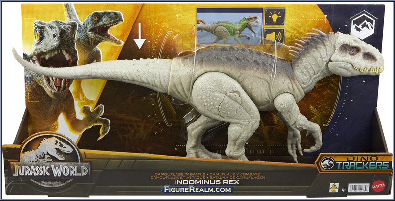 Indominus Rex - Jurassic World - Dino Tracker - Camouflage 'N Battle - Mattel Action Figure