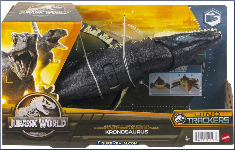 Kronosaurus - Jurassic World - Dino Tracker - Wild Roar - Mattel Action ...
