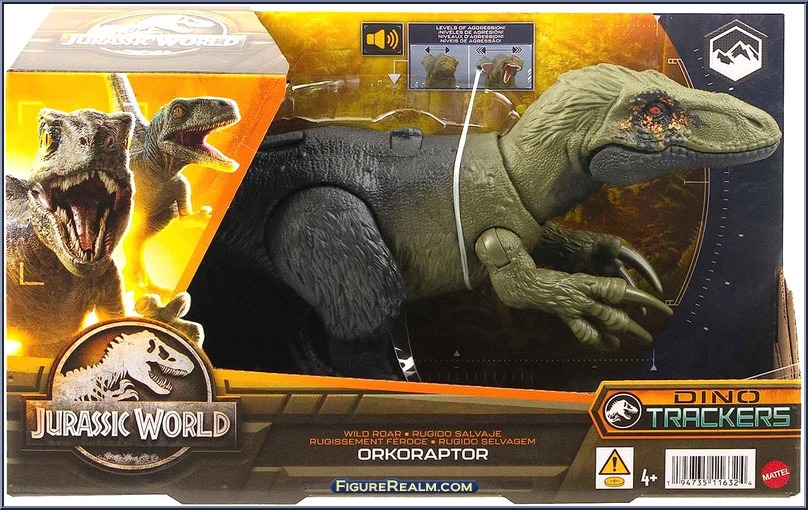 Orkoraptor - Jurassic World - Dino Tracker - Wild Roar - Mattel Action ...