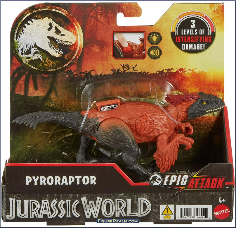 Pyroraptor - Jurassic World - Epic Evolution - Epic Attack - Mattel ...