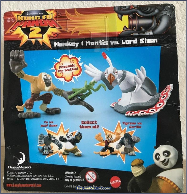 Monkey & Mantis vs. Lord Shen - Kung Fu Panda 2 - Basic Series - Mattel ...