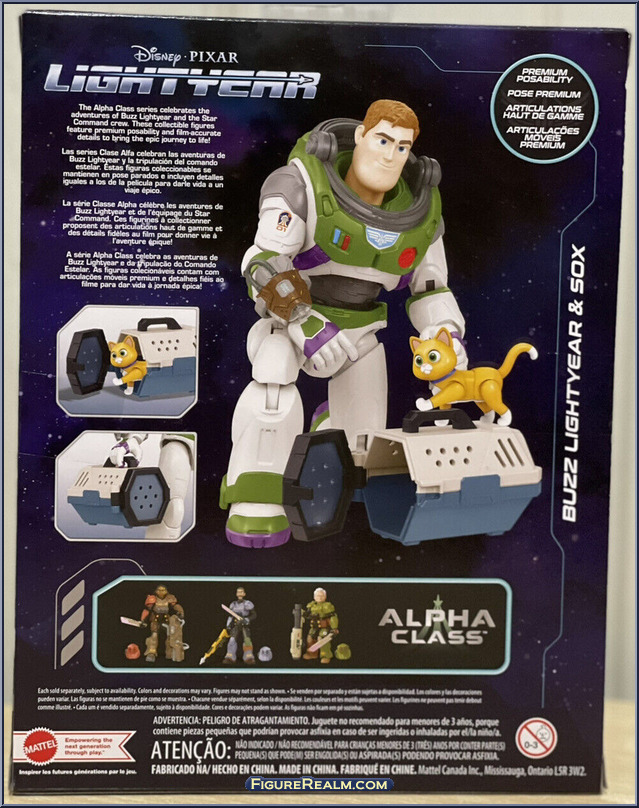 Buzz Lightyear And Sox Lightyear Alpha Class Mattel Action Figure
