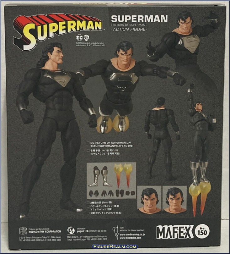 Superman (Black Suit) (Return of Superman) - Mafex - DC - Medicom ...