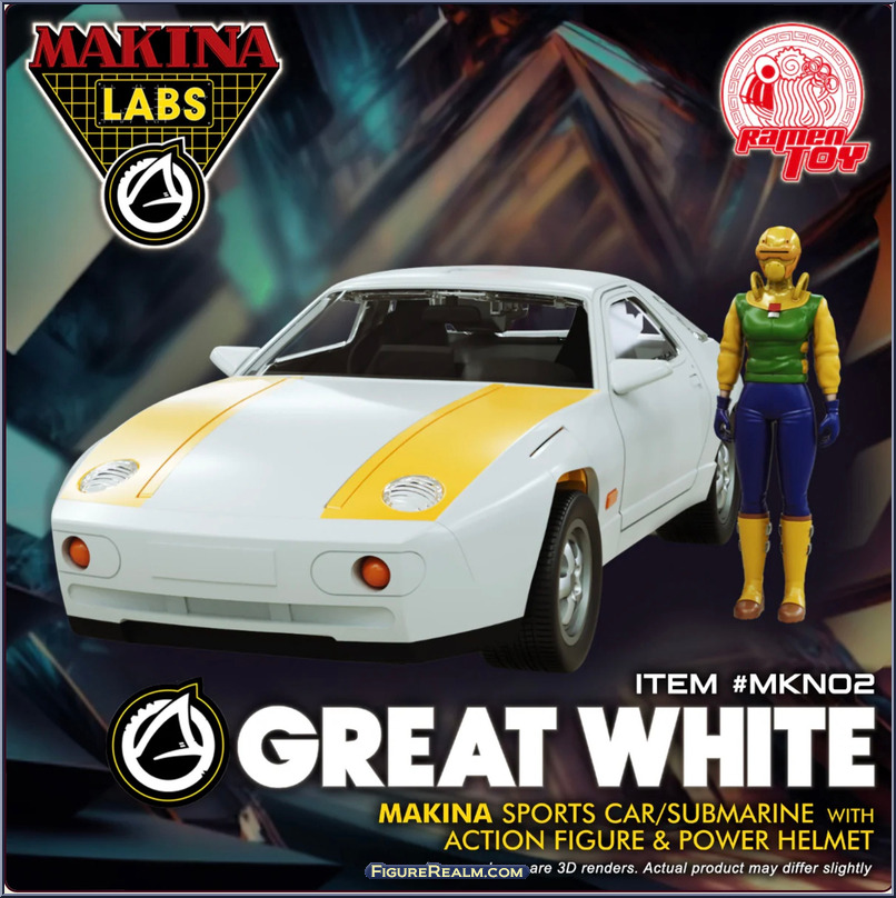 Great White - Makina - Basic Series - Ramen Toy Action Figure