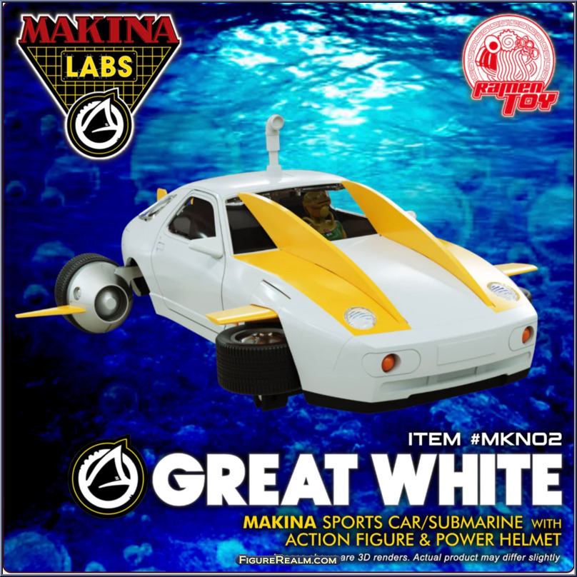 Great White - Makina - Basic Series - Ramen Toy Action Figure