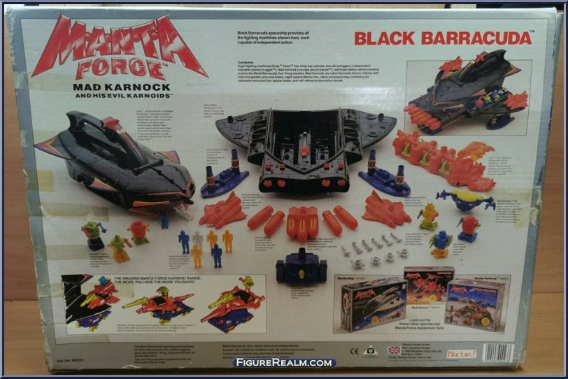 Black Barracuda - Manta Force - Basic Series - Blue Bird Action Figure