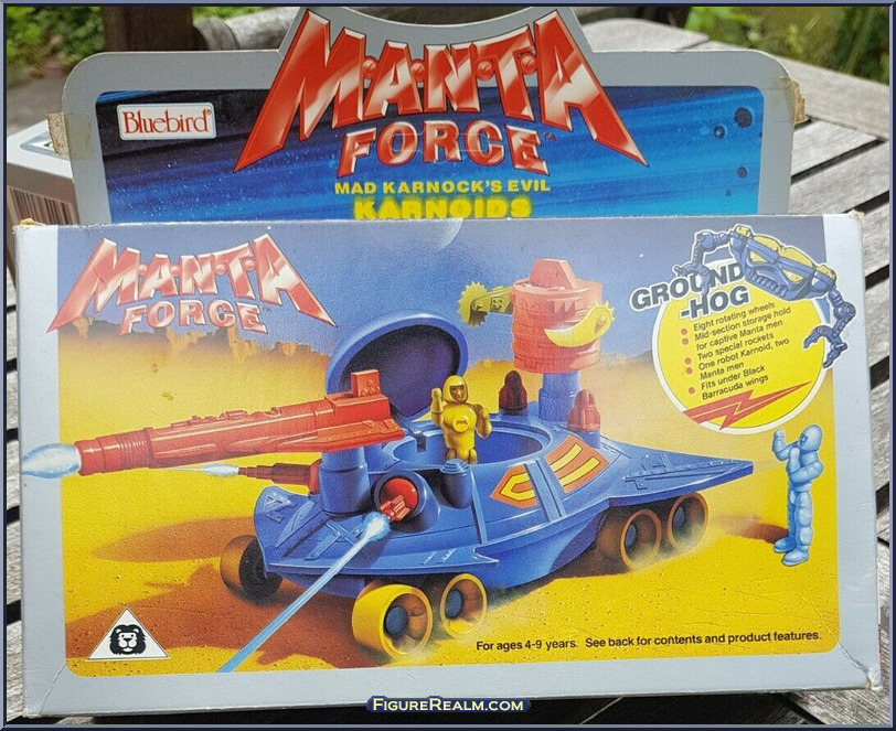 Ground Hog - Manta Force - Basic Series - Blue Bird Action Figure