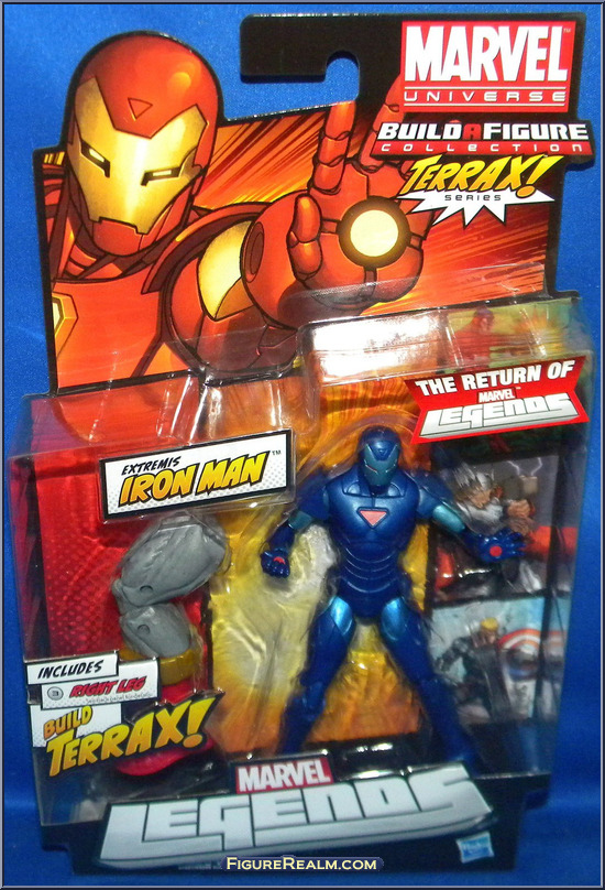 Extremis Iron Man (Blue Armor) - Marvel Legends - Terrax Series ...
