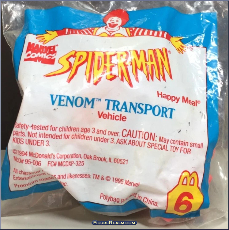 Venom Transport (Vehicle) - Marvel - Spider-Man - McDonald's Action Figure