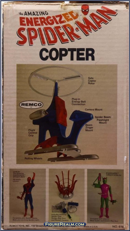 Spider-Man Copter (Energized) (Blue) - Marvel - Accessories - Remco ...