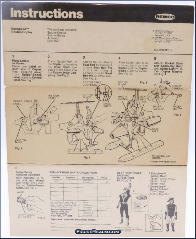 Spider-Man Copter (Energized) (Blue) - Marvel - Accessories - Remco ...