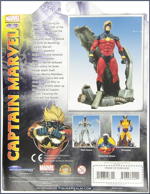 Captain Marvel - Marvel Select - Basic Series - Diamond Select Toys ...