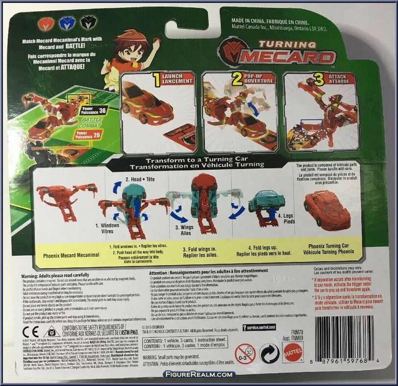 Phoenix - Mecard - Turning - Mattel Action Figure