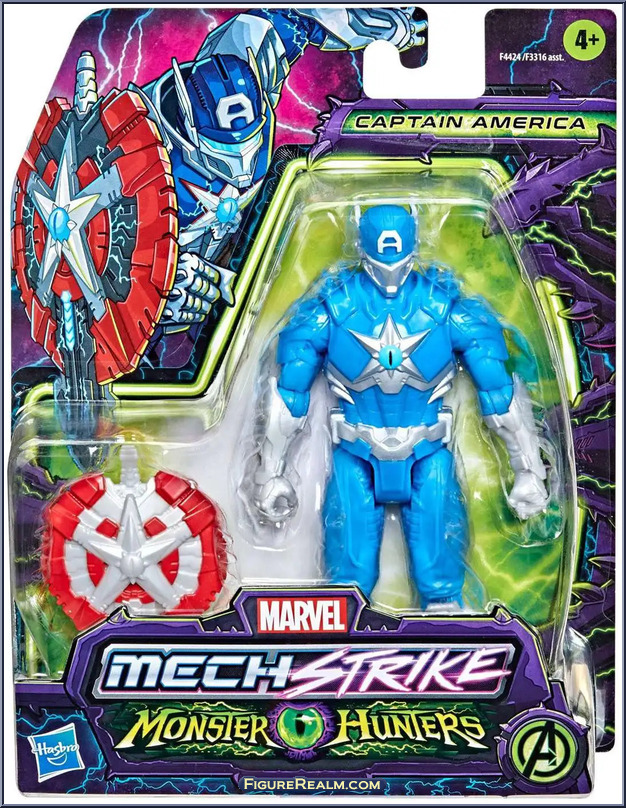 Captain America - Mech Strike - Monster Hunters - Hasbro Action Figure