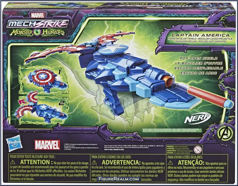 Captain America Monster Blast Shield - Mech Strike - Monster Hunters ...