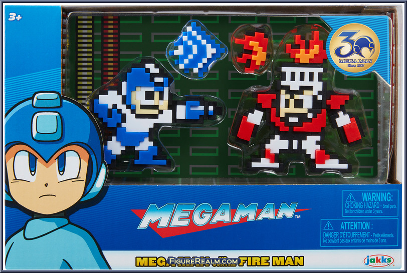 Blue / White Mega Man vs. Fire Man - MegaMan - 2-Packs - Jakks Pacific ...