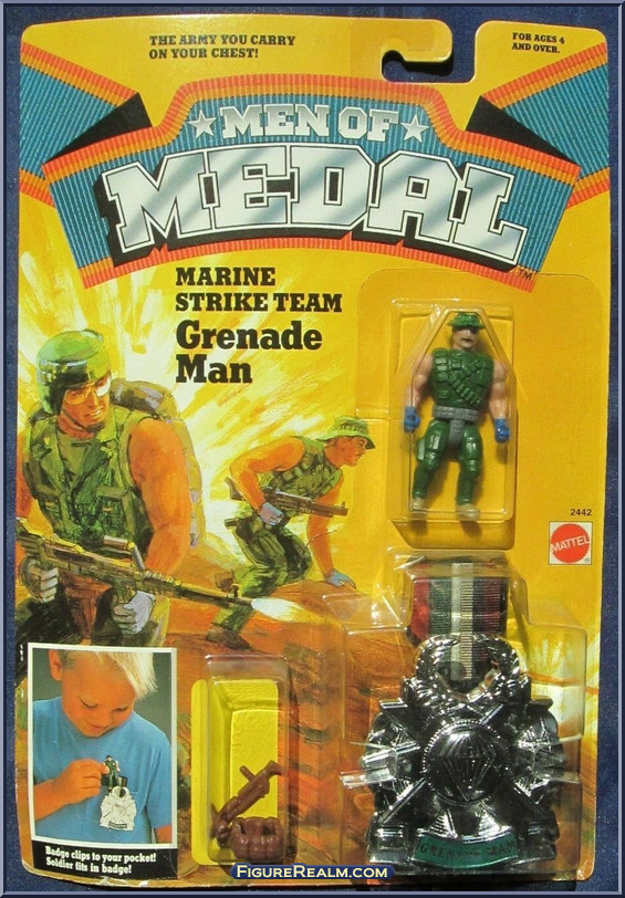 Grenade Man - Men of Medal - Marine Strike Team - Mattel Action Figure