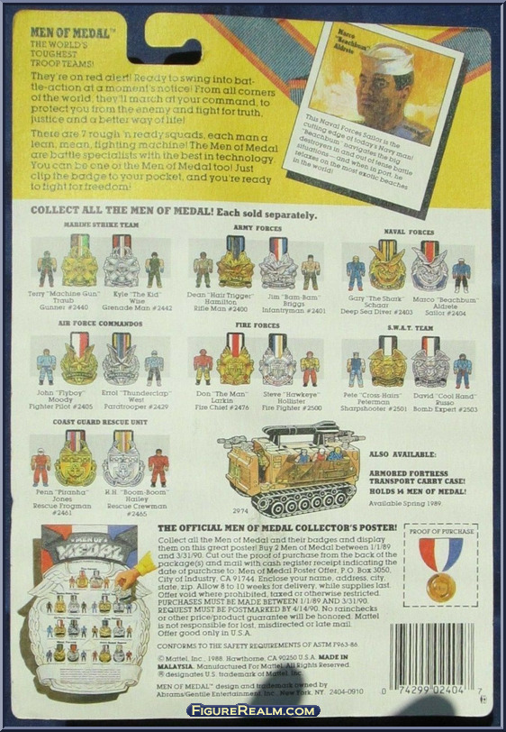 Sailor - Men of Medal - Naval Forces - Mattel Action Figure