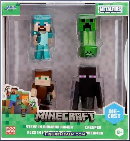 Steve in Diamond Armor / Alex in Leather Armor / Creeper / Enderman ...