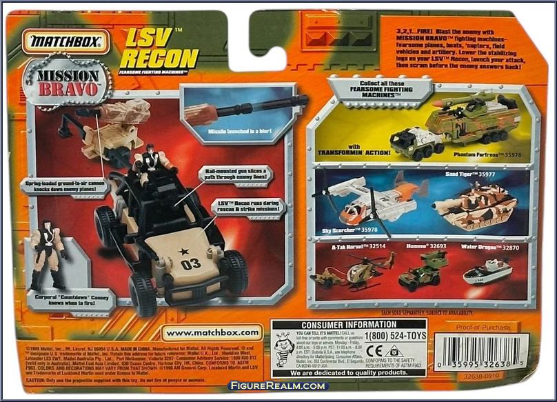 LSV Recon - Mission Bravo - Basic Series - Matchbox Action Figure