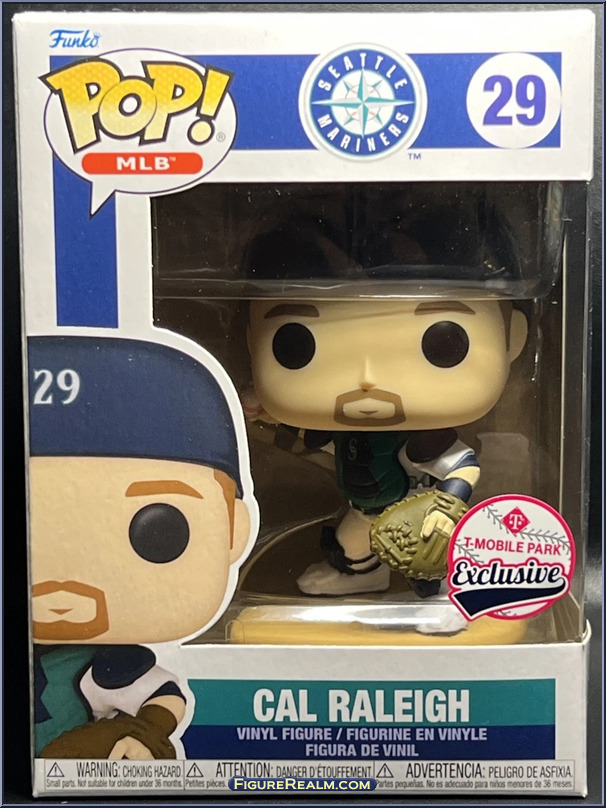Cal Raleigh (Seattle Mariners) (White Jersey) - MLB - Pop! Vinyl ...