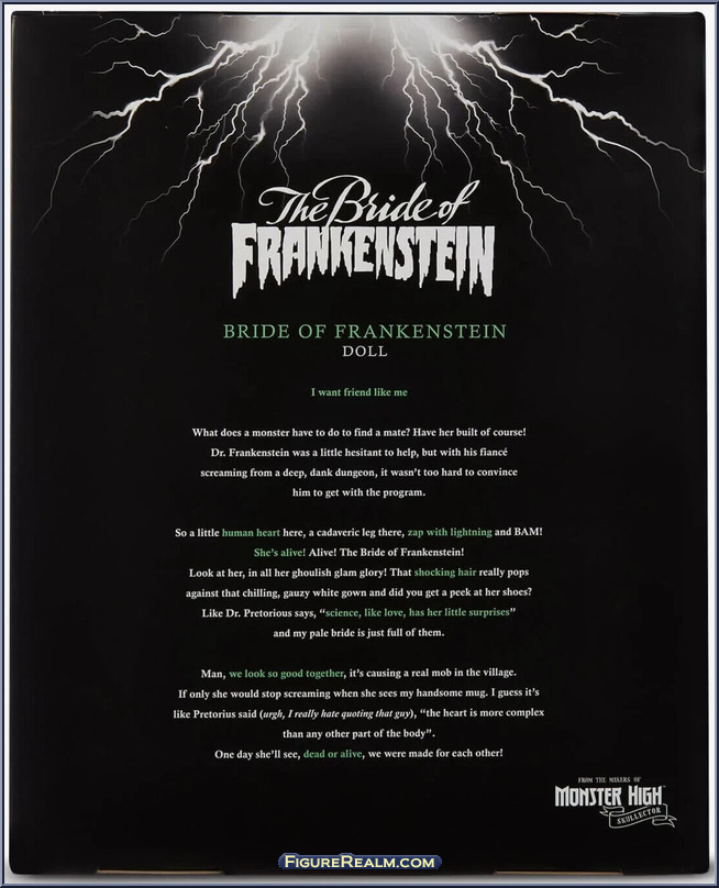 Bride of Frankenstein / Frankenstein - Monster High - Skullector ...