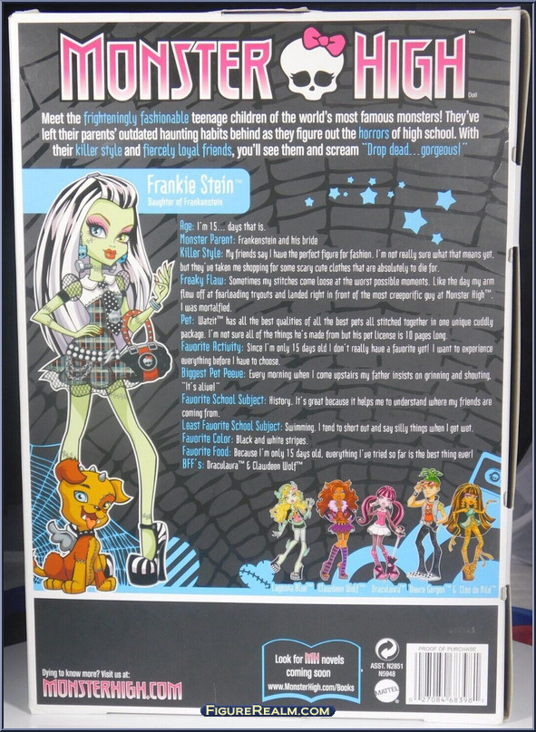 Frankie Stein - Monster High - Basic Series (G1) - Mattel Action Figure