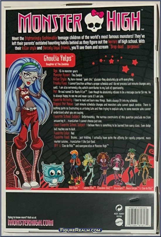 Ghoulia Yelps - Monster High - Basic Series (G1) - Mattel Action Figure