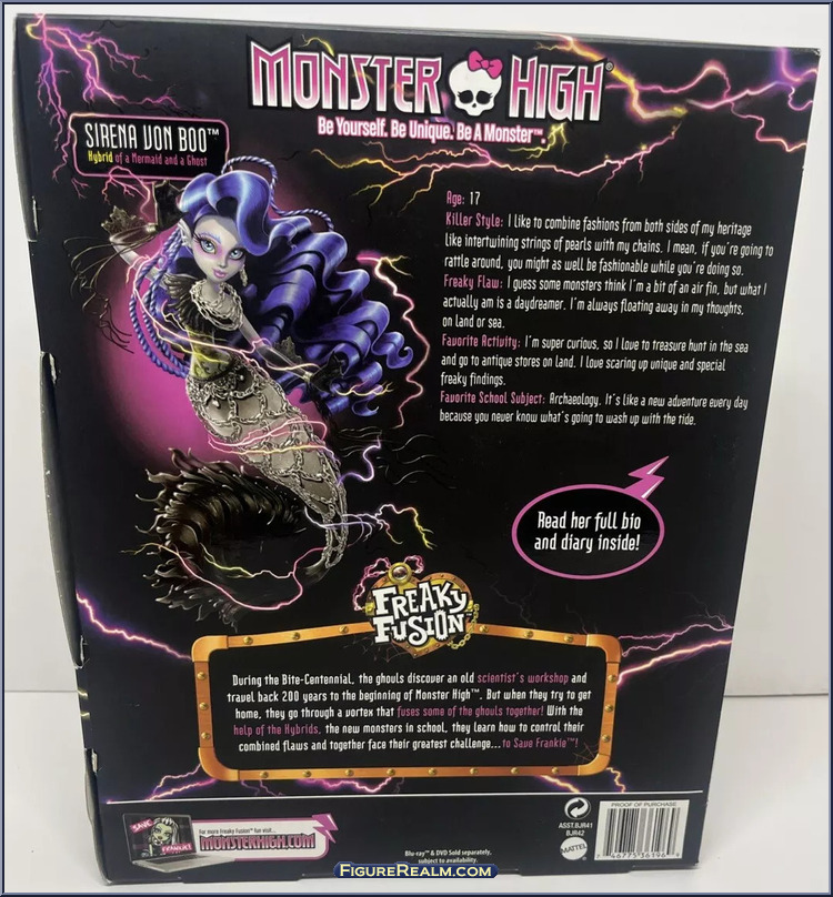 Sirena Von Boo (Hybrids) - Monster High - Freaky Fusion - Mattel Action ...
