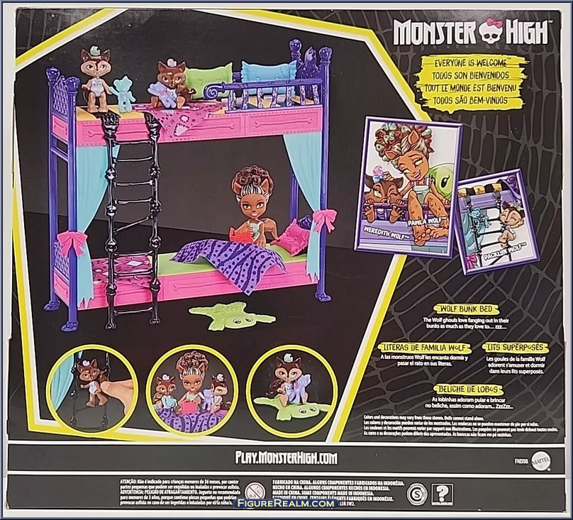 Wolf Bunk Bed - Monster High - Playsets - Mattel Action Figure