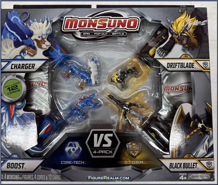 Charger / Boost vs Driftblade / Black Bullet - Monsuno - VS 4-Packs ...