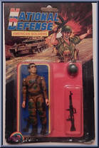 American Soldier #4 - National Defense - Black Cards - Agglo Action Figure