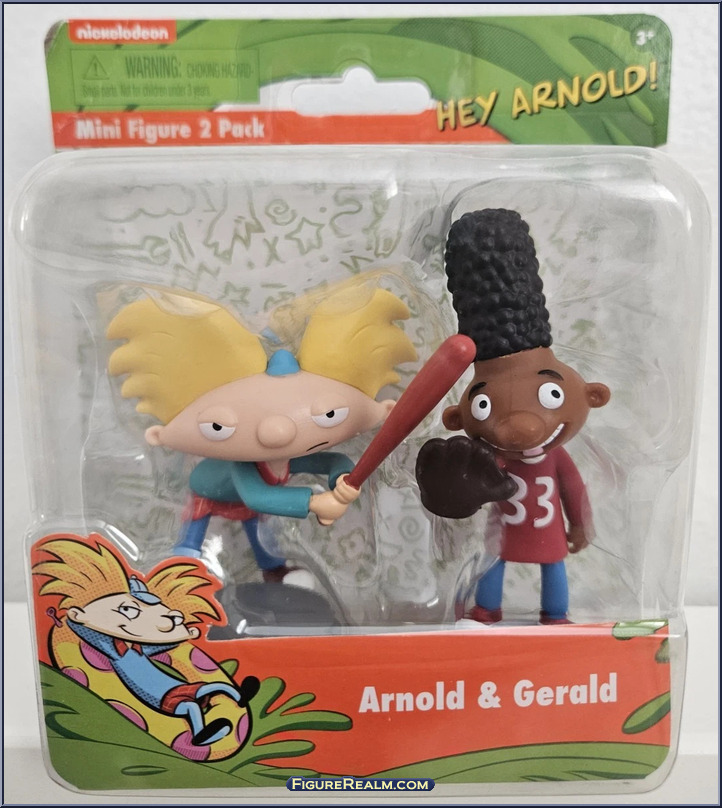 Arnold & Gerald (Hey Arnold!) - Nickelodeon - Mini Figures - Just Play ...