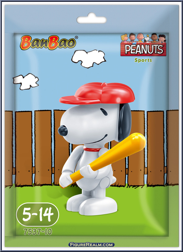 Baseball Sport Snoopy - Peanuts - Basic Series - BanBao Action Figure